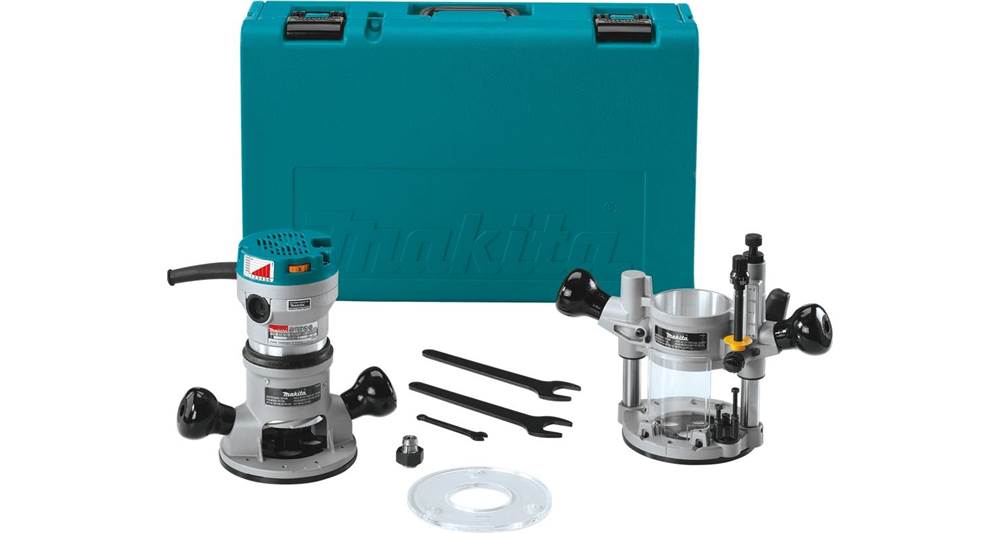 2021 Makita 2-1/4 HP* Router Kit, with Plunge Base (RF1101KIT2 ...
